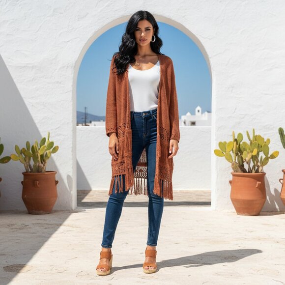 Cavender's | Sweaters | Nwt Cavenders Cowgirl Legend Long Cardigan Size ...